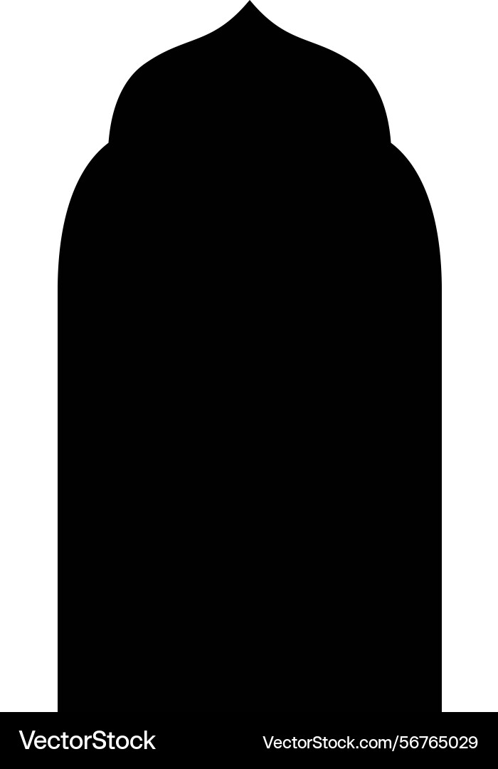 Traditional islamic window or gate in oriental Vector Image