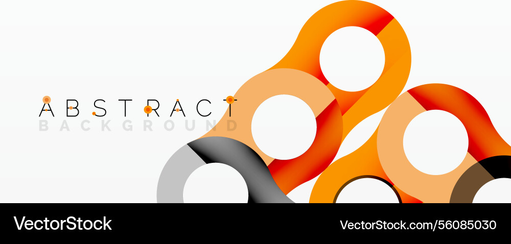 Abstract circle element composition with Vector Image