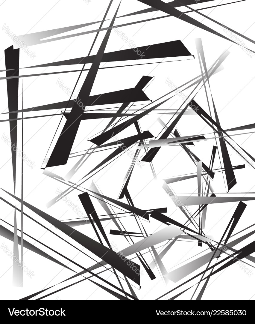 Geometric abstract art edgy angular rough texture Vector Image