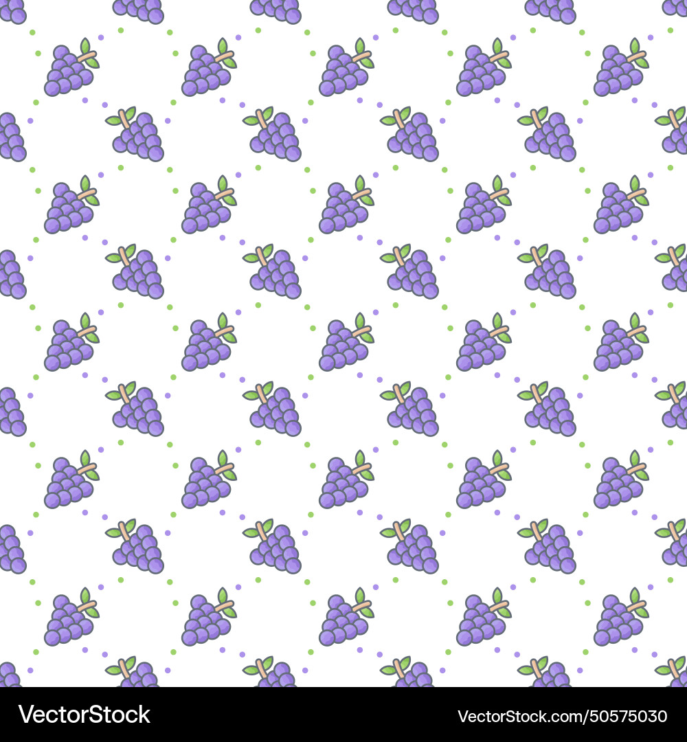 Grape pattern background Royalty Free Vector Image