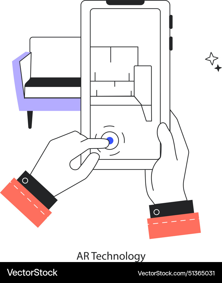 Ar technology Royalty Free Vector Image - VectorStock