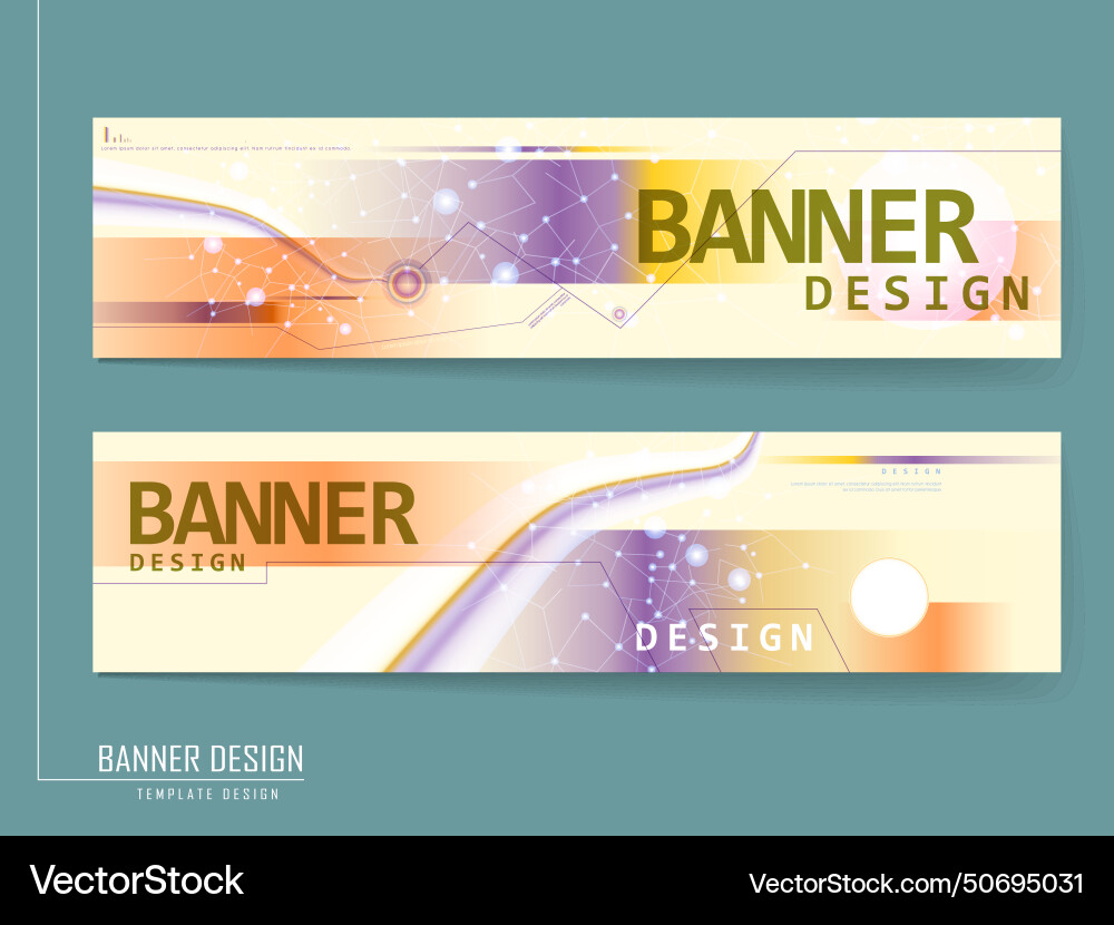 Elegant banner template design Royalty Free Vector Image