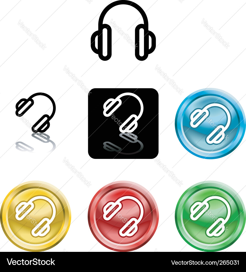 Headphones Royalty Free Vector Image - VectorStock