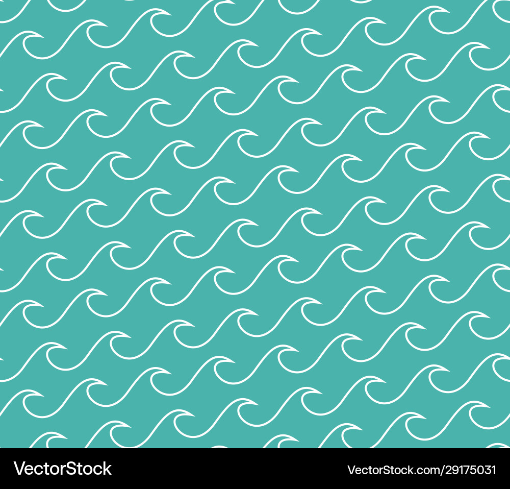 Wavy lines seamless pattern Royalty Free Vector Image