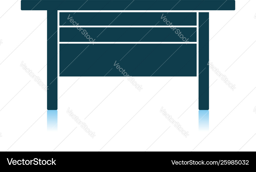 Boss office table icon Royalty Free Vector Image