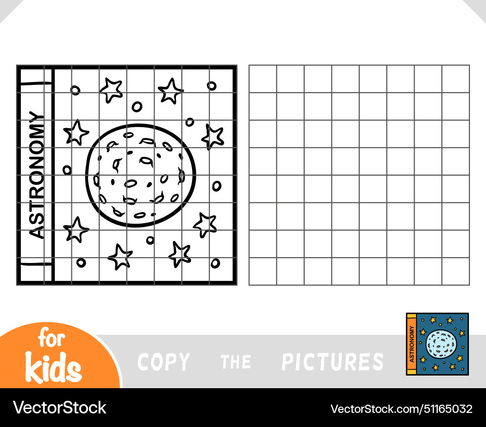 Copy the picture education game for kids Vector Image