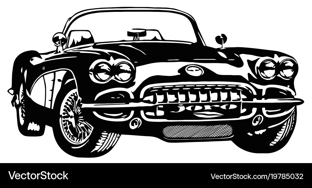 Corvette 61 Royalty Free Vector Image - VectorStock