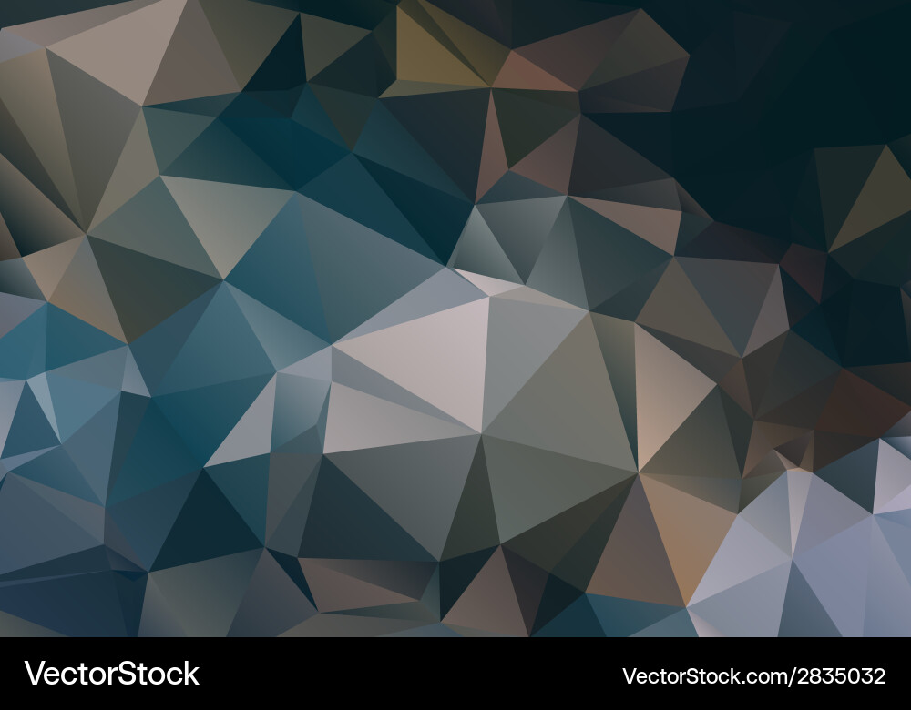 Dark abstract background polygon Royalty Free Vector Image