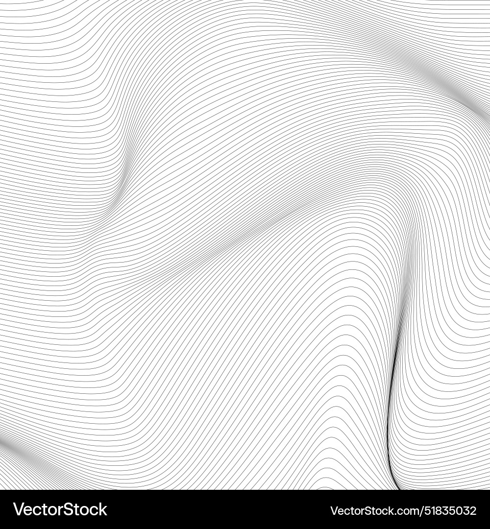 Futuristic wavy grid mesh warp texture distorted Vector Image