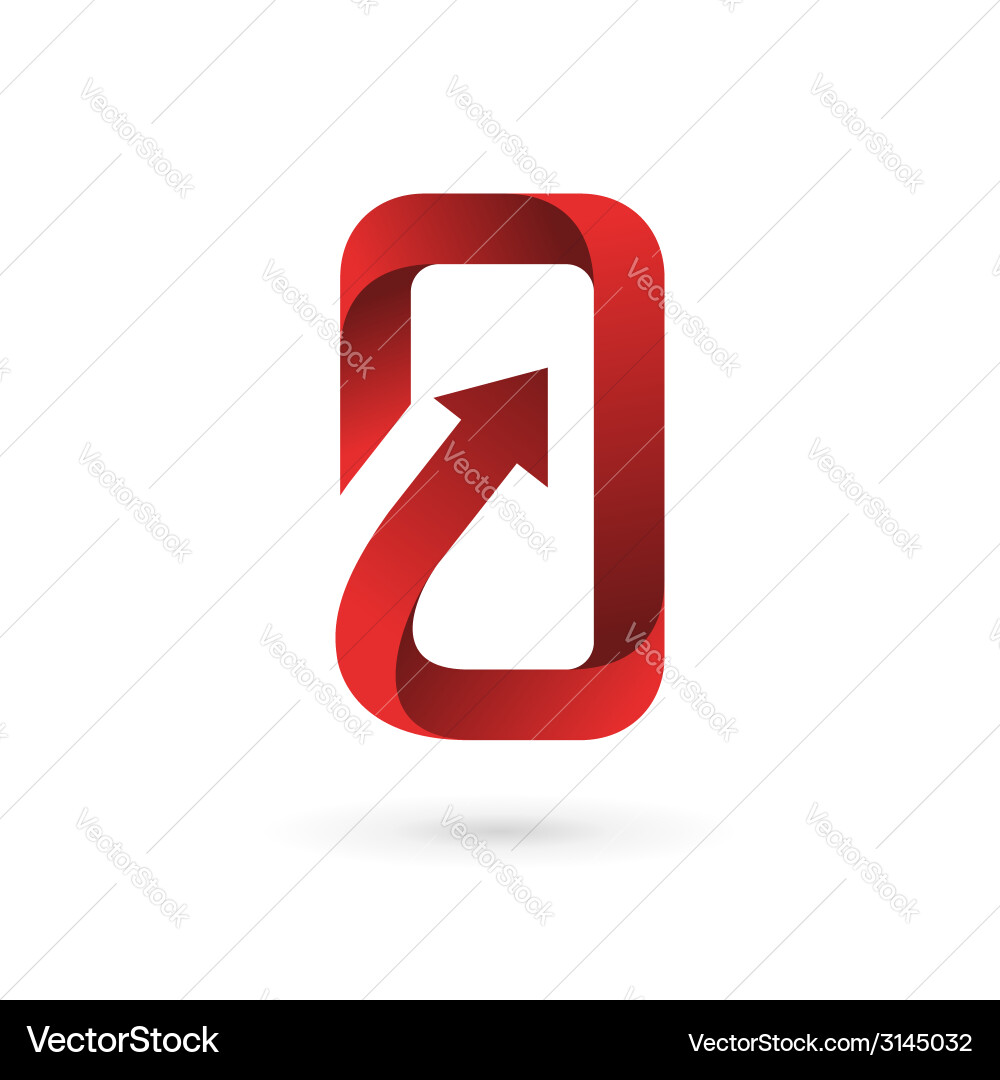 Mobile phone app logo icon design template Vector Image