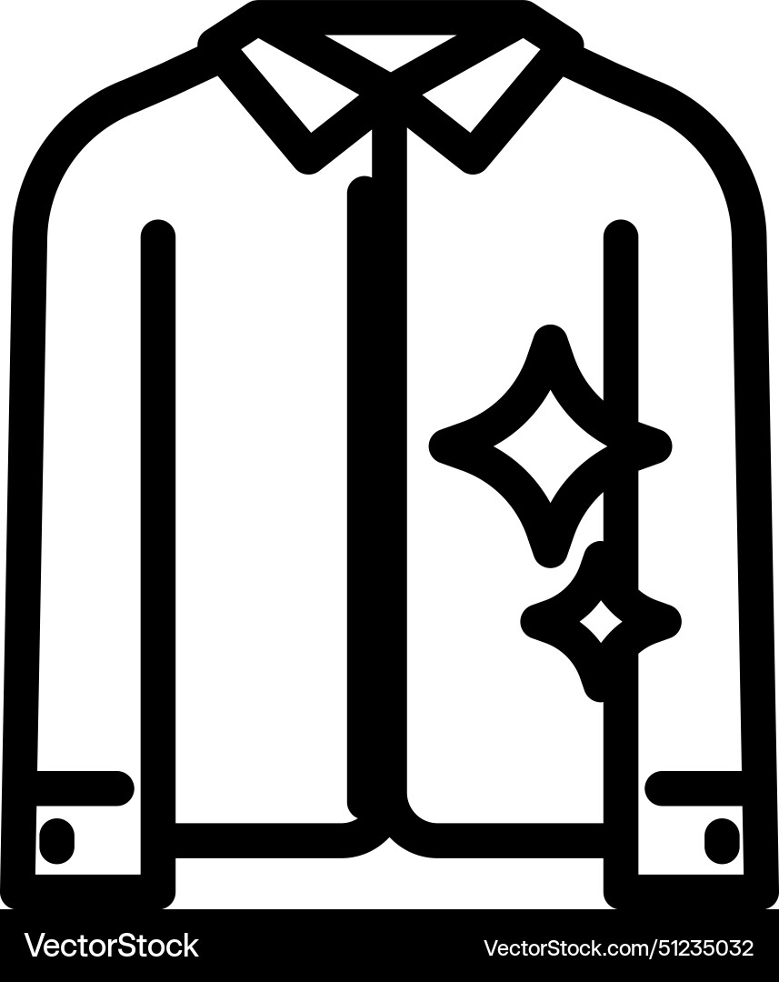 Starching cloth line icon Royalty Free Vector Image