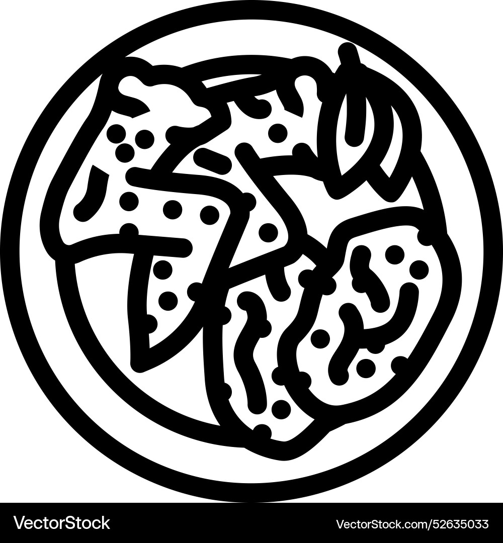 Box chicken fried line icon Royalty Free Vector Image Box chicken fried line icon Royalty Free Vector Image