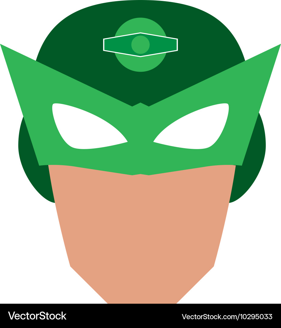Superhero superman mask face design Royalty Free Vector