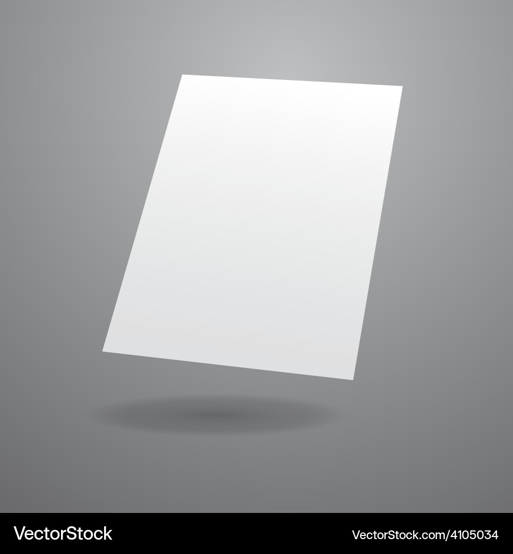 Blank empty magazine template Royalty Free Vector Image