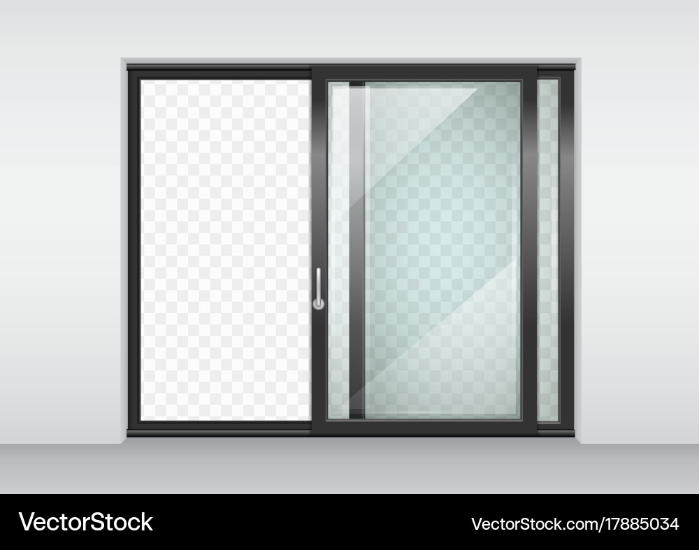 Contemporary sliding door Royalty Free Vector Image