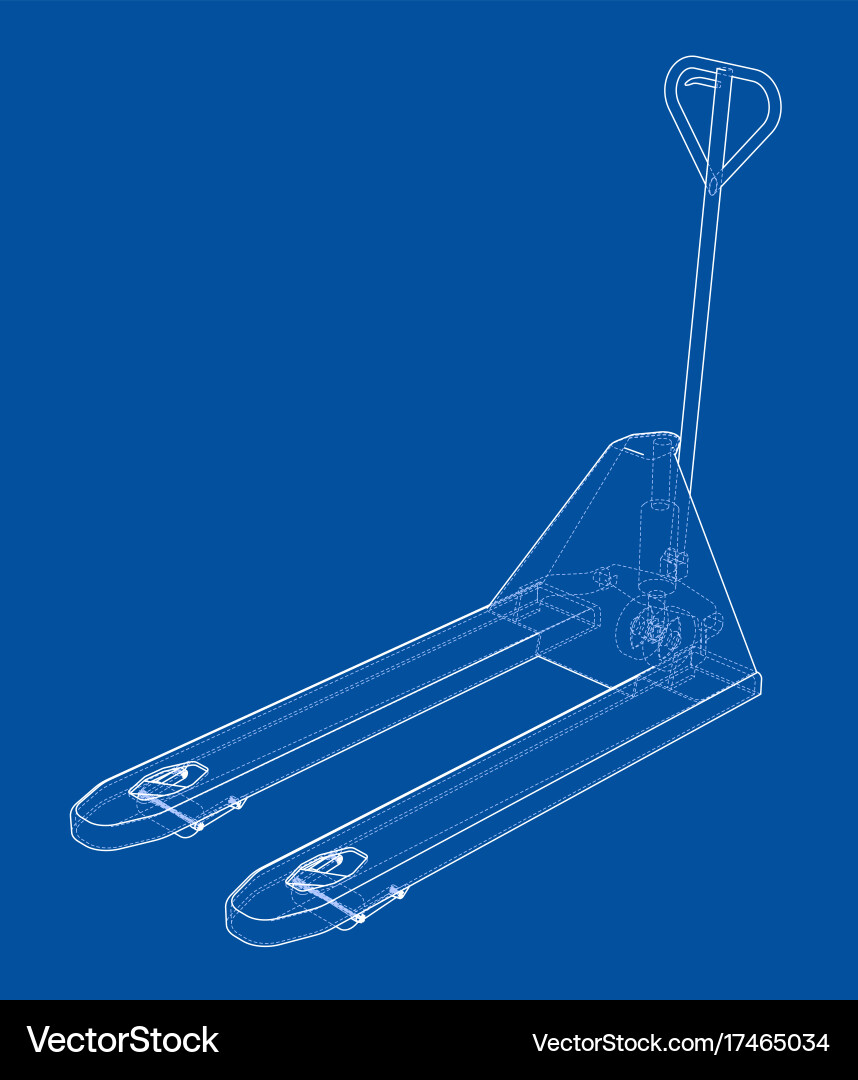 Hand pallet truck Royalty Free Vector Image - VectorStock