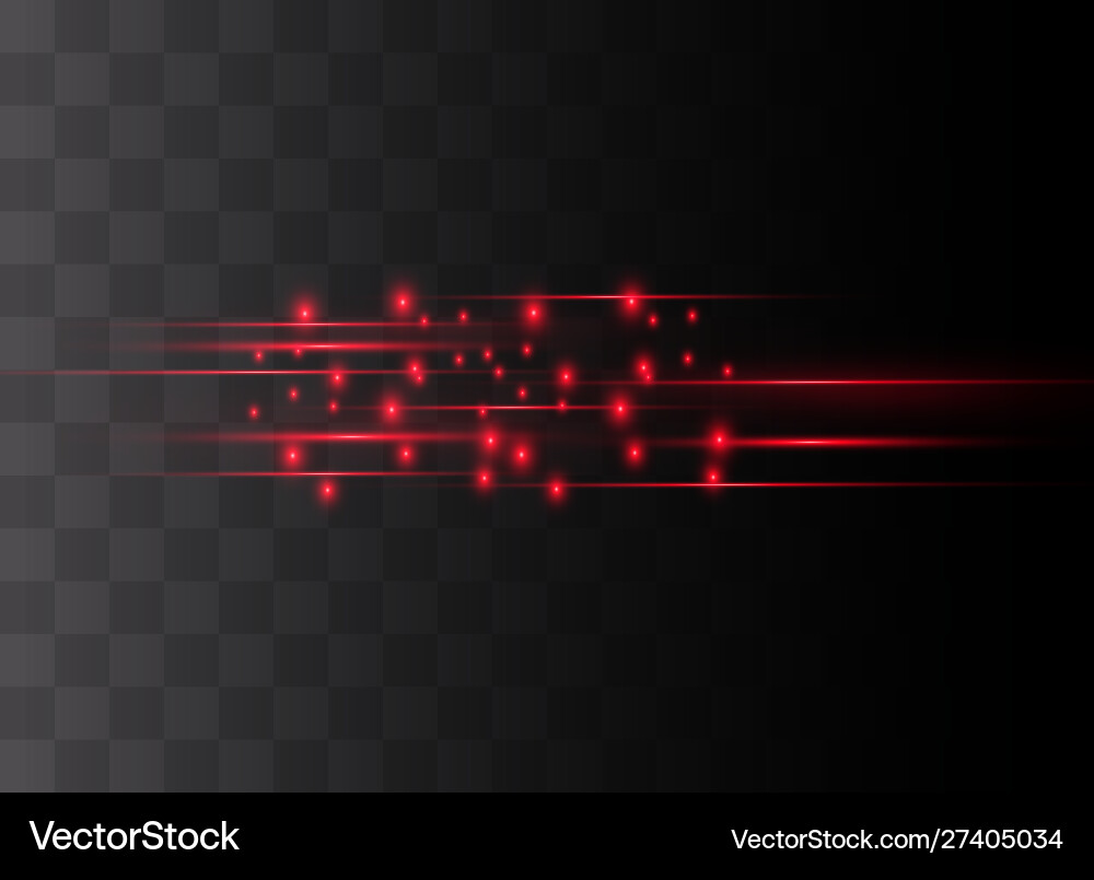 Red horizontal glare Royalty Free Vector Image