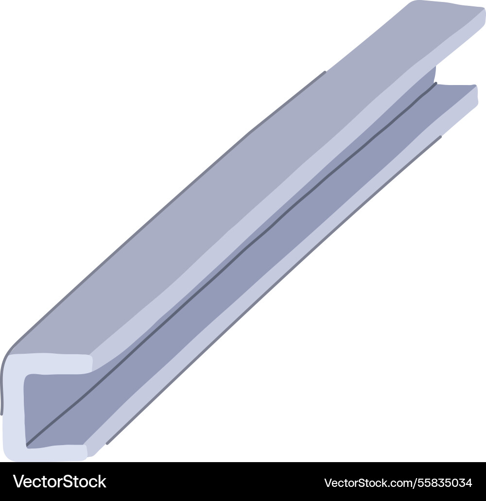 Structure steal beam cartoon Royalty Free Vector Image