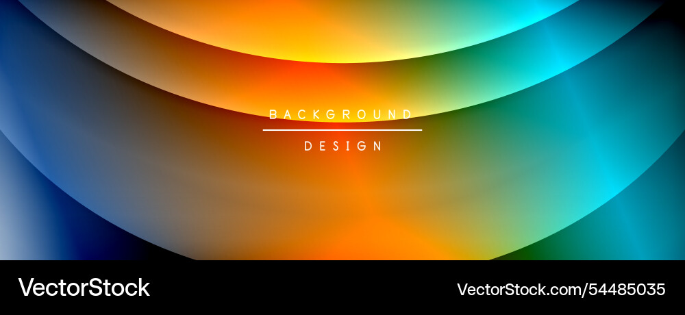 Bright rainbow style color gradient with curve Vector Image