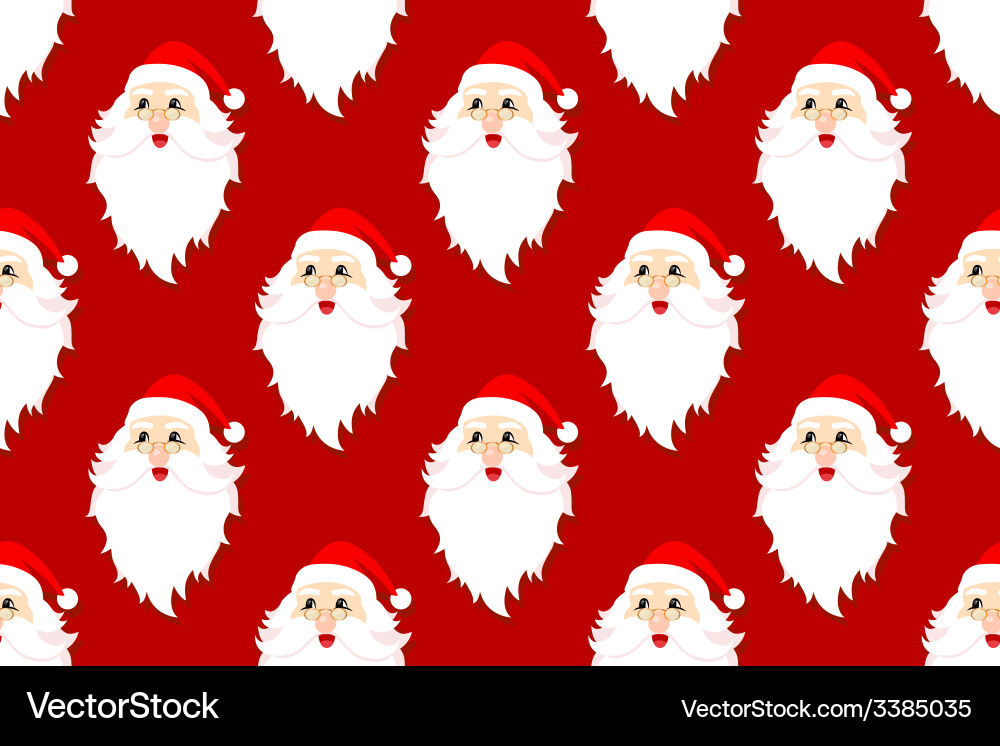 Santa pattern Royalty Free Vector Image - VectorStock