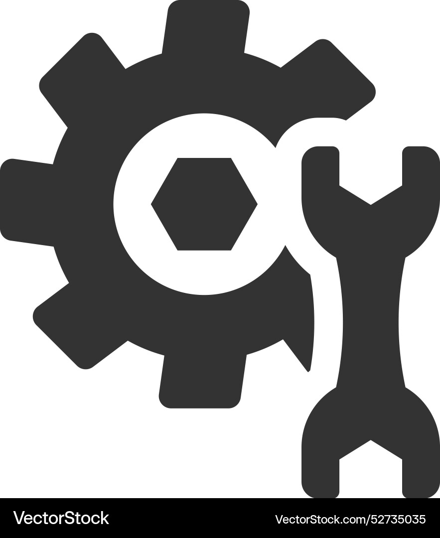 Settings configuration icon Royalty Free Vector Image