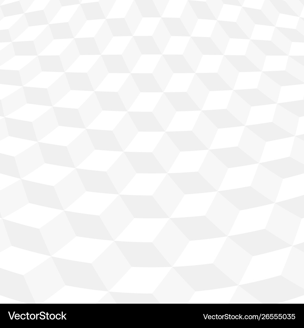 White Geometric Cube Texture Royalty Free Vector Image