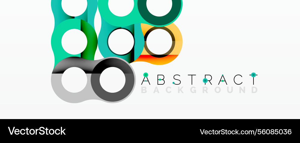 Abstract circle element composition with Vector Image