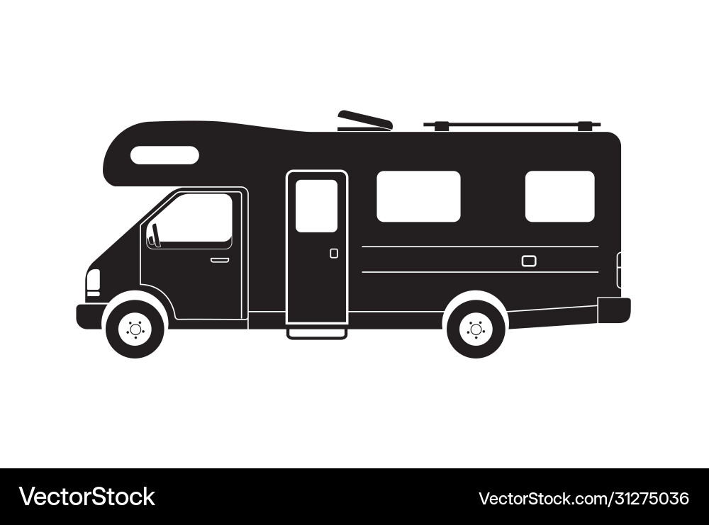 Camper van Royalty Free Vector Image - VectorStock
