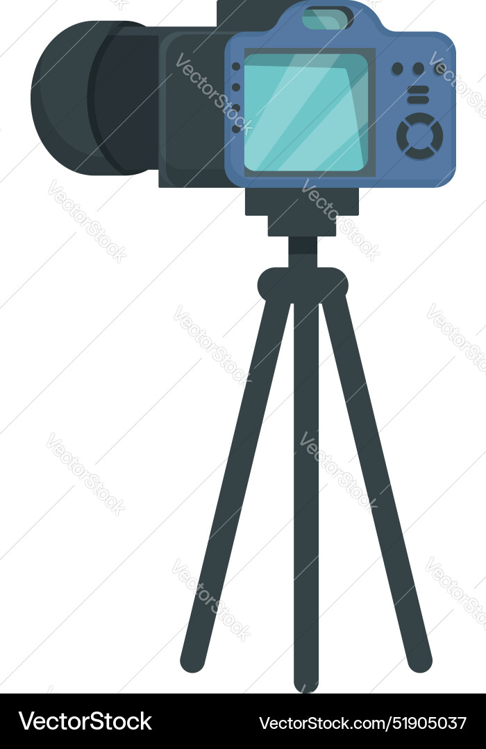 Professional camera on a tripod capturing stunning