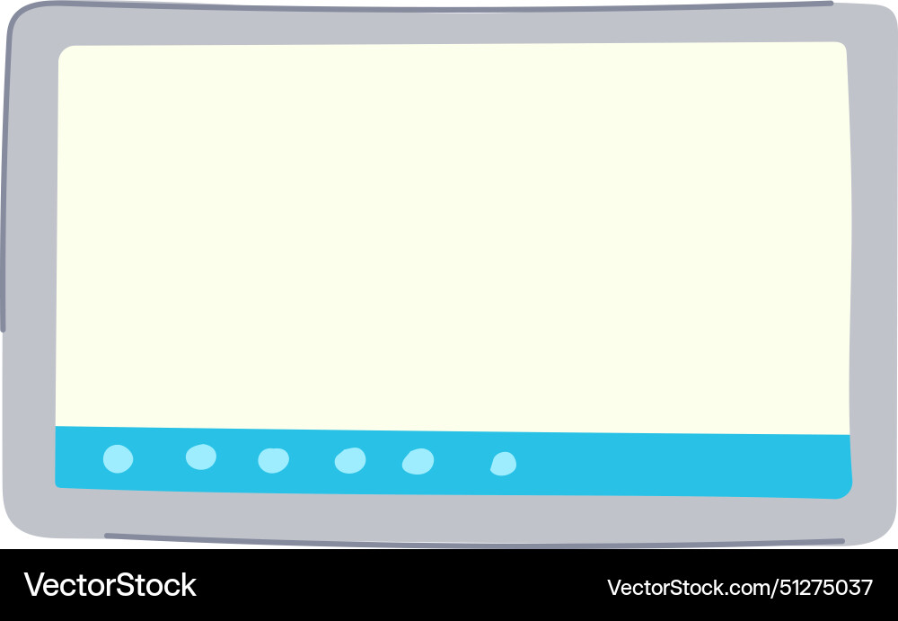 School interactive smartboard cartoon Royalty Free Vector