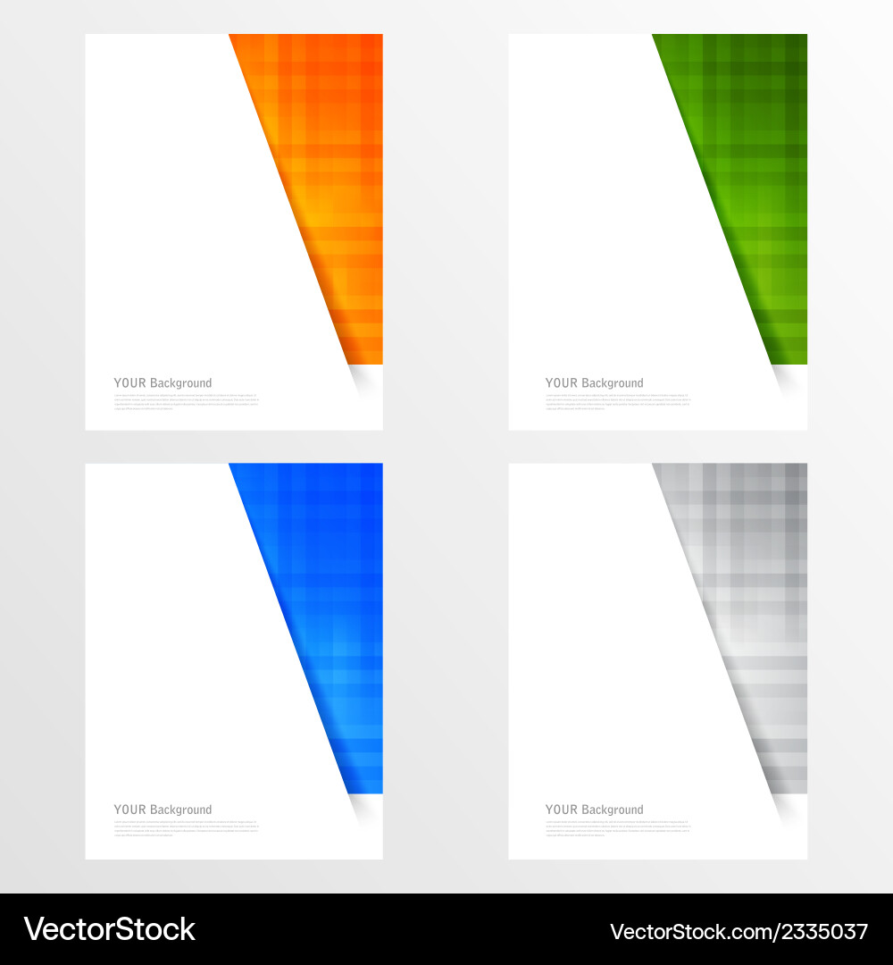 Set of modern banners with lines Royalty Free Vector Image