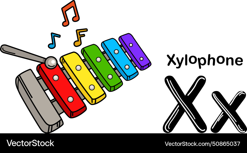 Xylophone Alphabet Letter Vector Images (over 130)