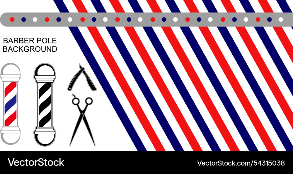 Barber background Royalty Free Vector Image - VectorStock