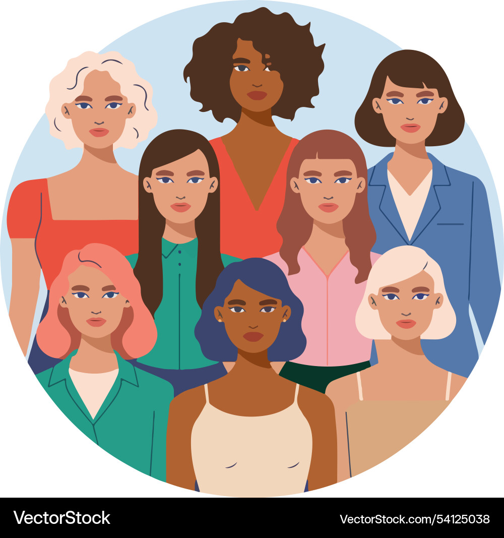 Group of people avatars Royalty Free Vector Image