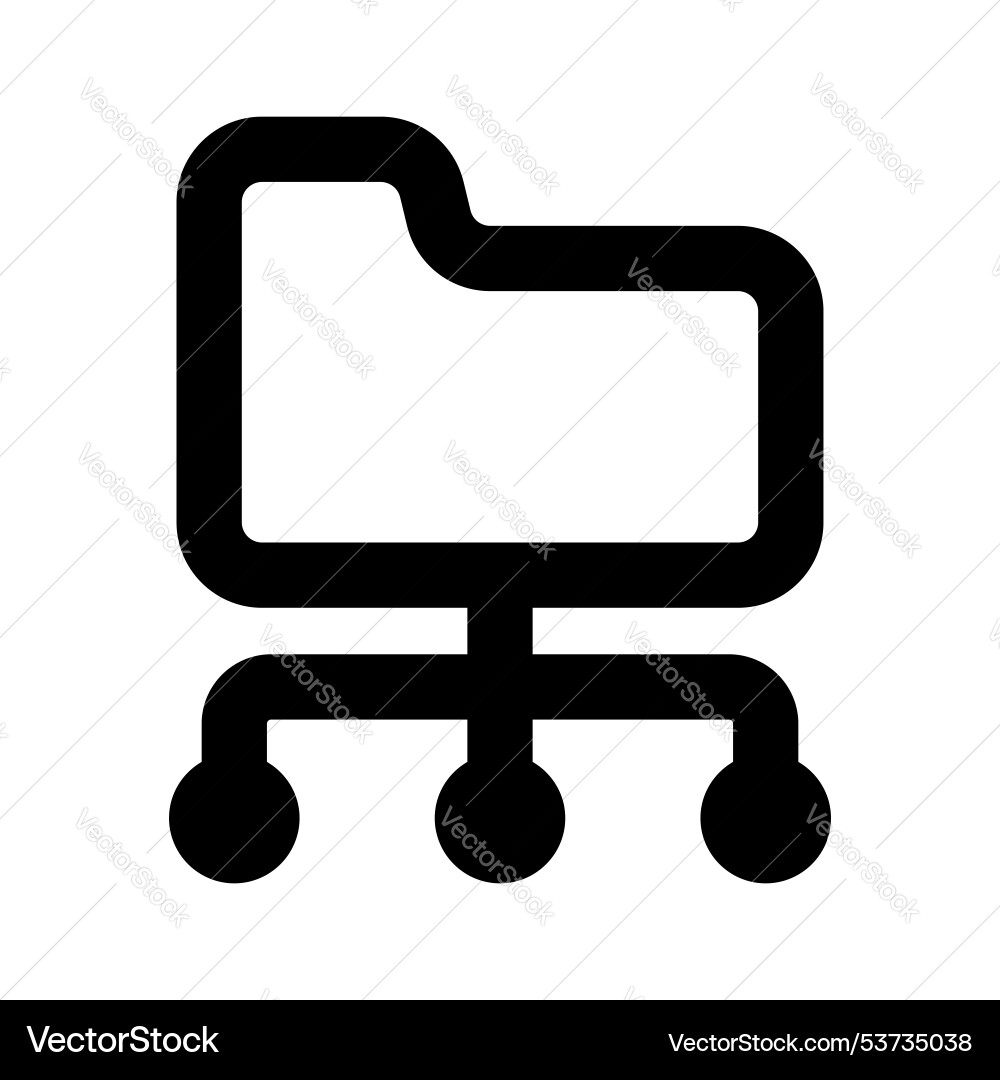 Network folder Royalty Free Vector Image - VectorStock