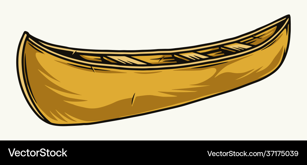 Canoe boat colorful concept Royalty Free Vector Image