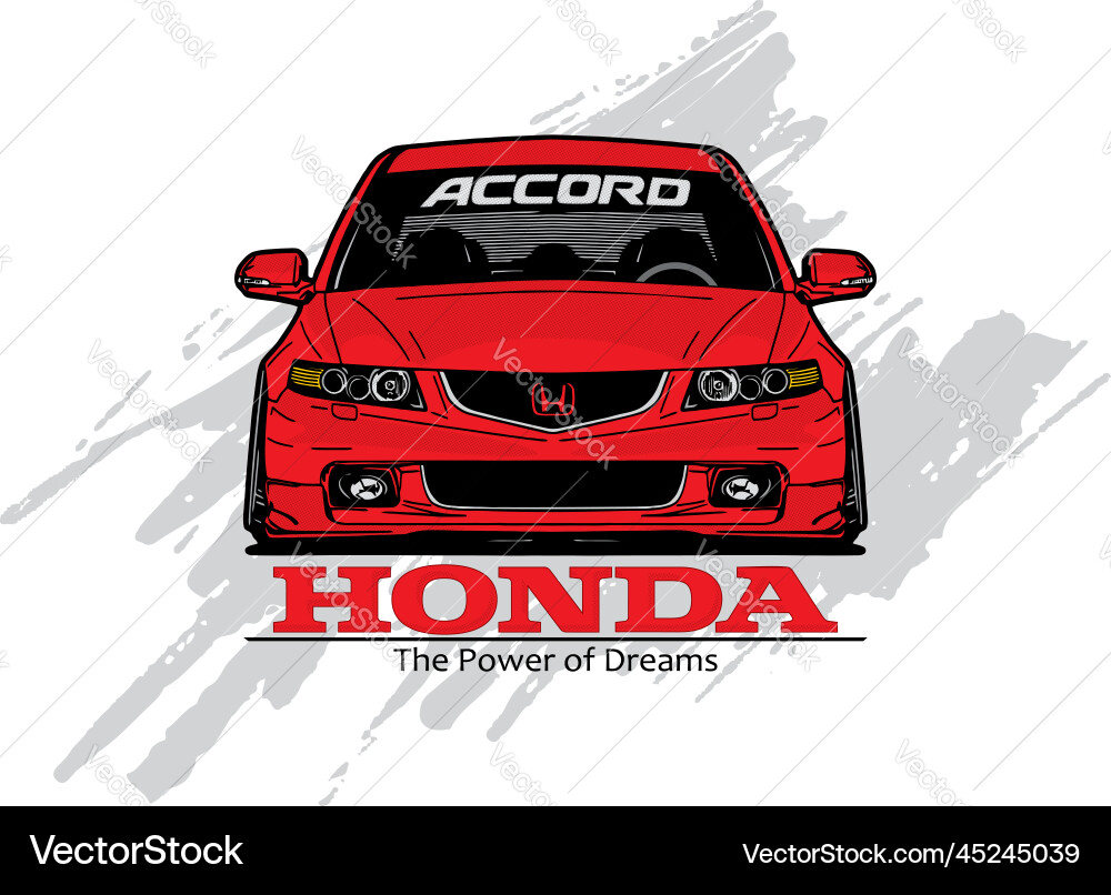 Honda accord cl7-cl9 Royalty Free Vector Image