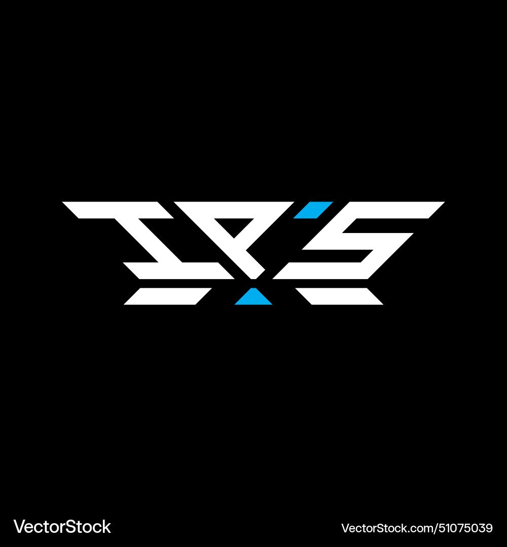Ips letter logo design simple and modern Vector Image