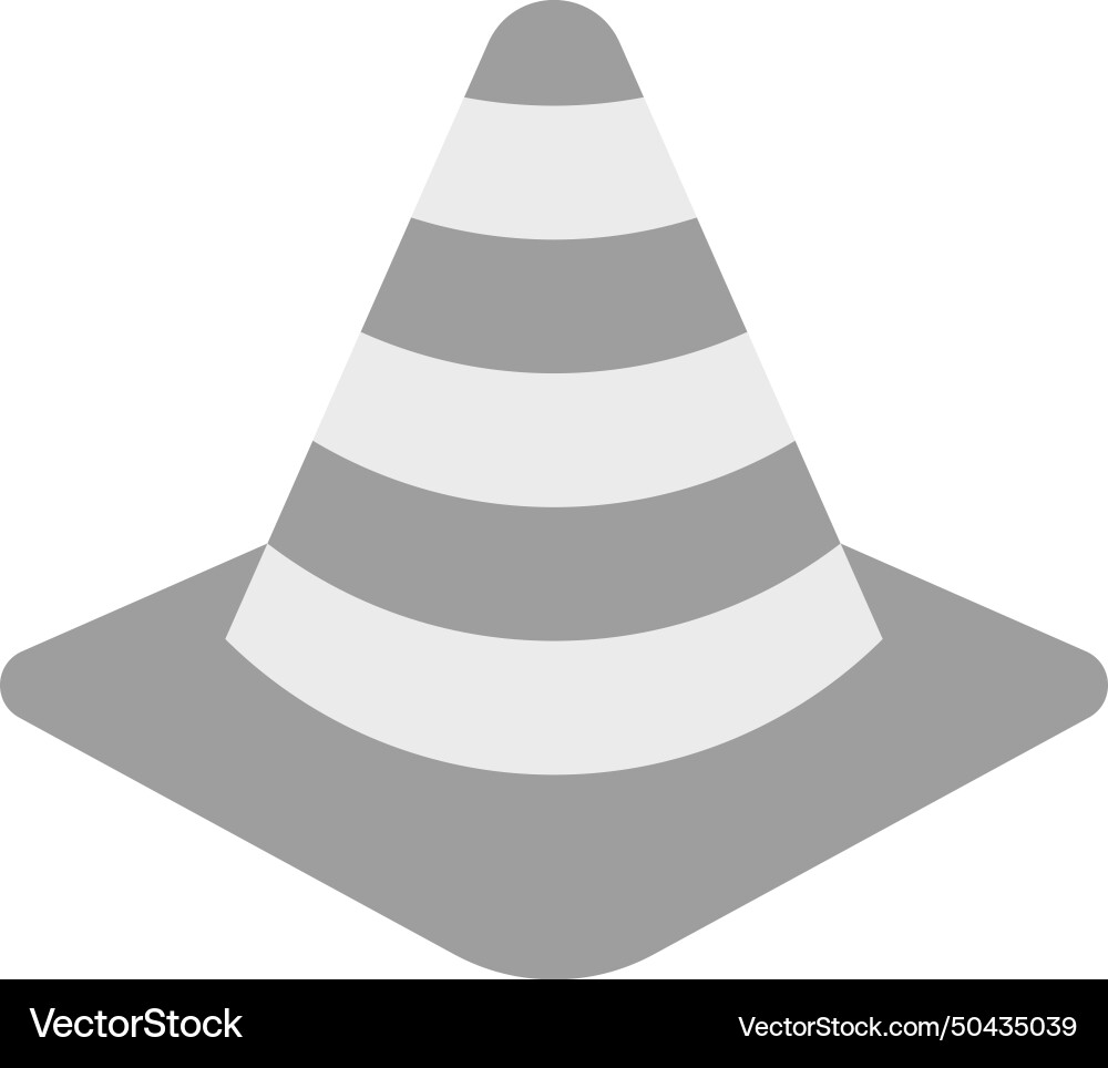 Traffic cone icon image Royalty Free Vector Image