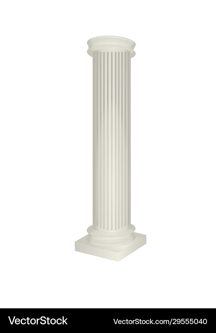 Antique White Classical Pillar Royalty Free Vector Image
