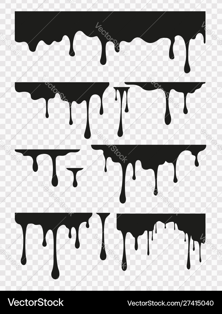 Current oil drops Royalty Free Vector Image - VectorStock