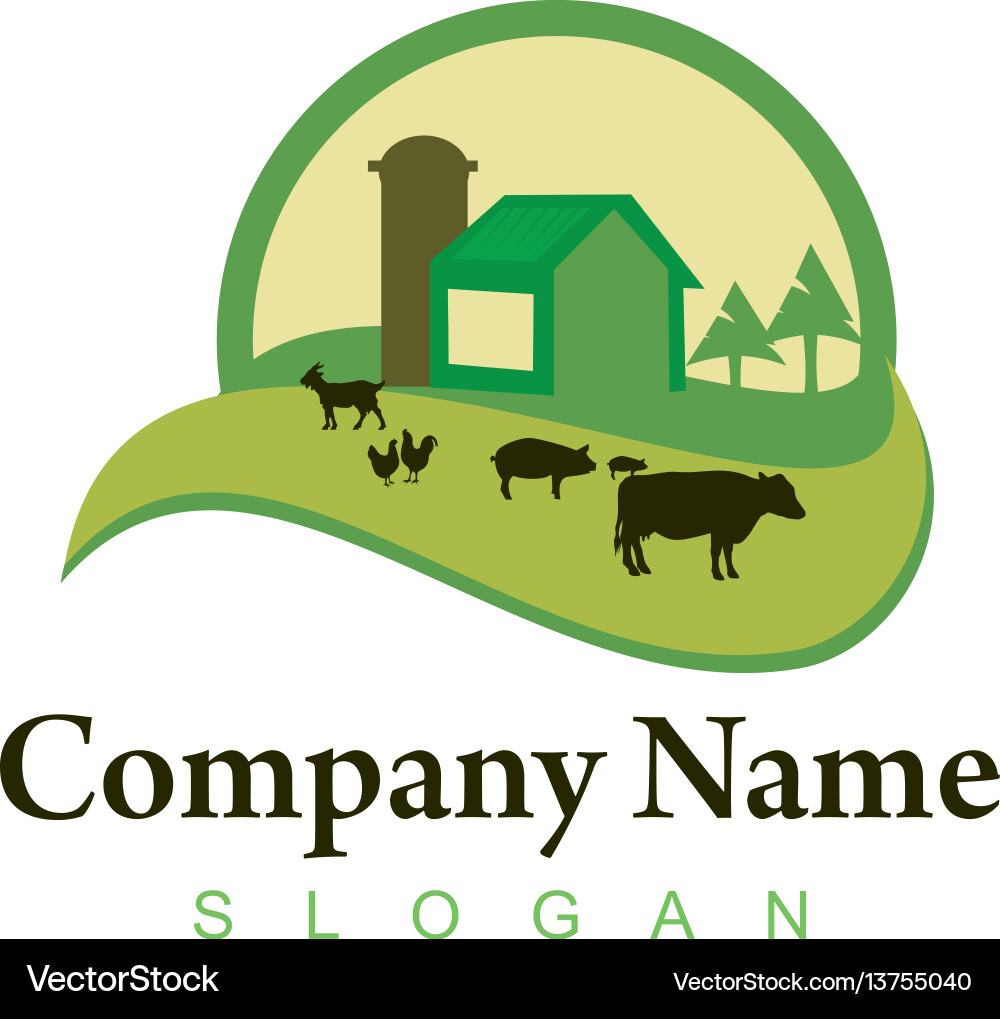 Farm logo 2 Royalty Free Vector Image - VectorStock