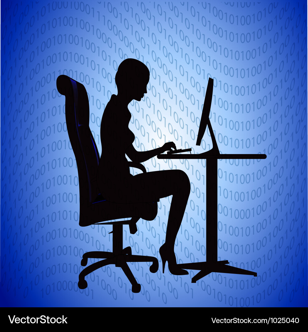 It secretary background Royalty Free Vector Image