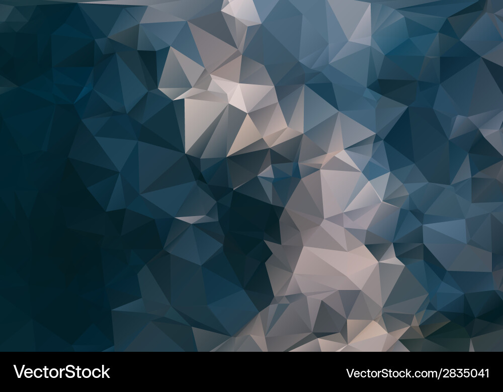 Dark abstract background polygon Royalty Free Vector Image