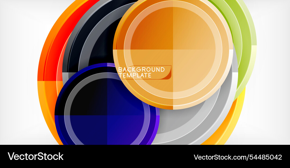 Minimal geometric abstract background circle Vector Image