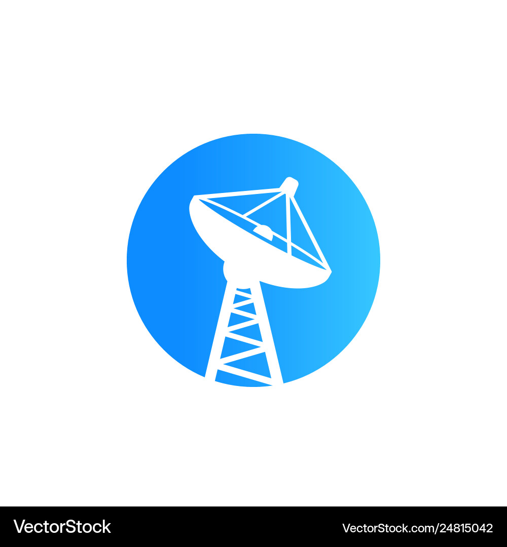 Satellite Dish Antenna Icon Royalty Free Vector Image