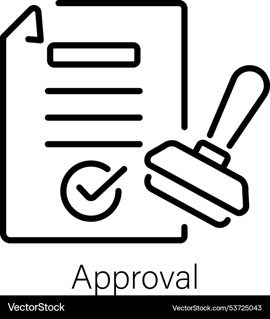 Approval Royalty Free Vector Image - VectorStock