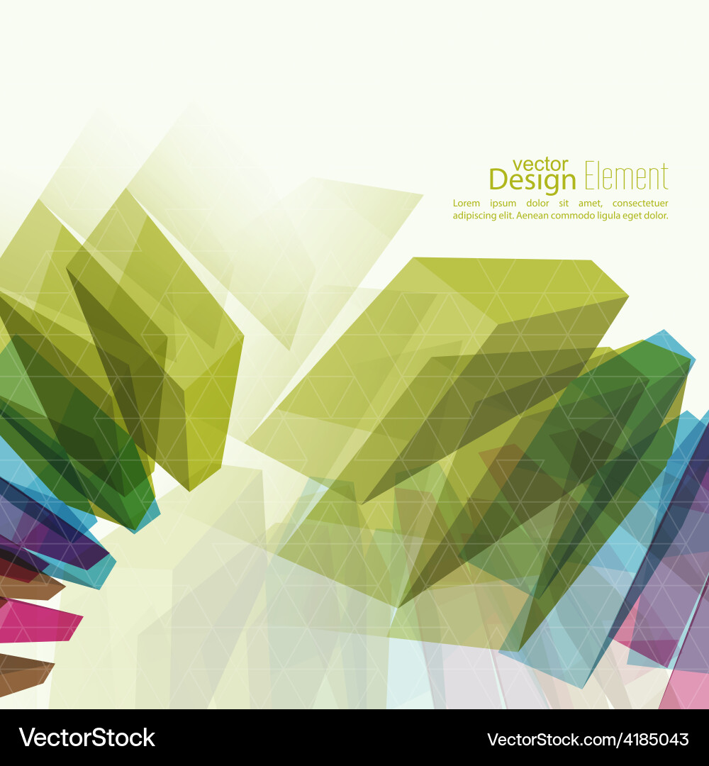 Colorful Crystal Backdrop Royalty Free Vector Image