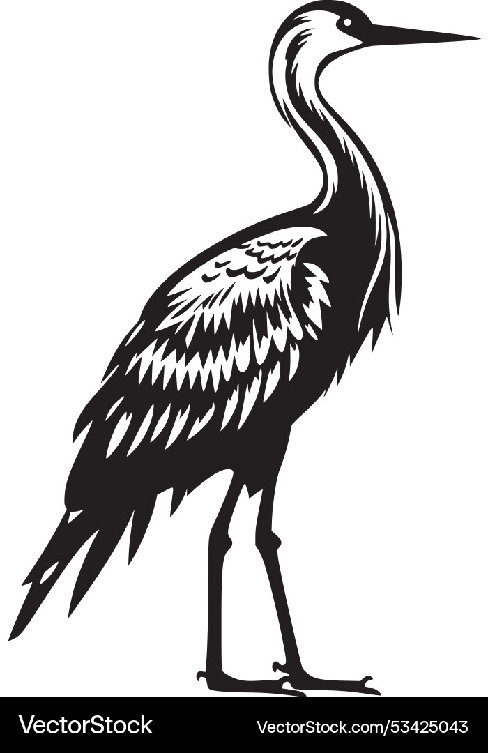 Crane - black and white isolated icon Royalty Free Vector