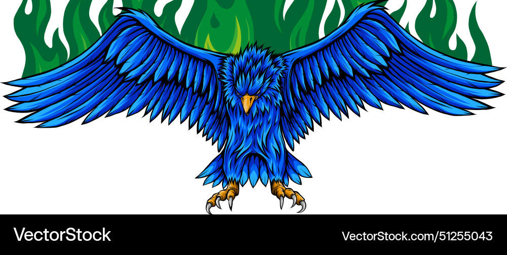Hand draw of eagle design Royalty Free Vector Image